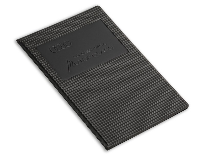 Porta libretto in PVC gommato termosaldato effetto carbonio » ACV Italy